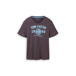 Tom Tailor Men + T-Shirt Herren Gr&ouml;&szlig;e 5XL hellblau / schwarz
