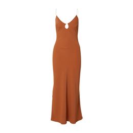 Abercrombie & Fitch Abercrombie & Fitch Kleid Damen Gr&ouml;&szlig;e 36 ocker / wei&szlig; Sommerkleid