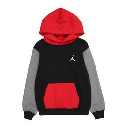 Jordan Sweatshirt 'BRKLN FLC' Jungen Gr&ouml;&szlig;e 128/138 graumeliert / knallrot / schwarz / wei&szlig;