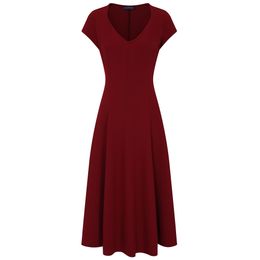 HotSquash Kleid Damen Gr&ouml;&szlig;e 46 weinrot Winterkleid