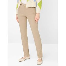 Brax Damen Five-Pocket-Hose Style CAROLA ALMOND, Beige, Gr. 36L