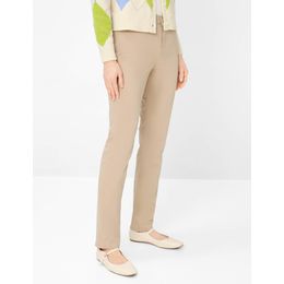 Brax Damen Five-Pocket-Hose Style MARY ALMOND, Beige, Gr. 46K