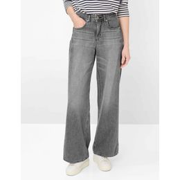 Brax Damen Five-Pocket-Hose Style MORGAN USED LIGHT GREY, denim hellgrau, Gr. 38