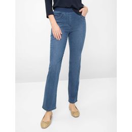 Raphaela by Brax Damen Schlupfhose Style PAMINA FUN STONED SLIGHTLY USED, denim blau, Gr. 40