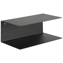 Nachttisch, Schwarz, Metall, 35x14x20 cm, Reach, h&auml;ngend, Schlafzimmer, Nachttische