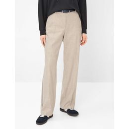 Brax Damen Palazzohose Style MAINE STONE, hellbeige, Gr. 38K