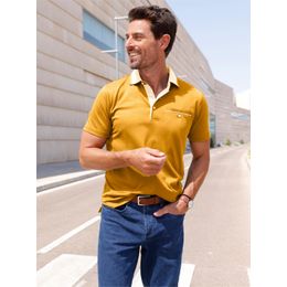 Hajo Herren Kurzarm-Shirt, ocker, Gr&ouml;&szlig;e 44/46