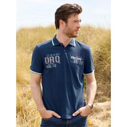 Catamaran Herren Kurzarmshirt mit Kontrast-Details, Pikee, dunkelblau, Gr&ouml;&szlig;e 44/46