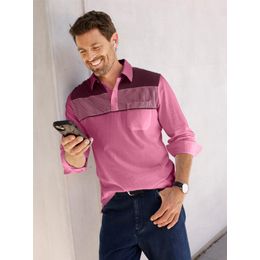 Catamaran Herren Langarm-Poloshirt, rosenholz, Gr&ouml;&szlig;e 44/46