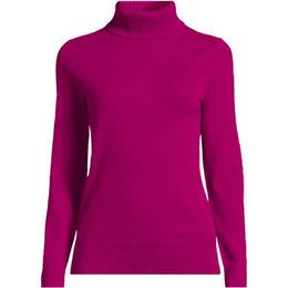 LANDS' END Rollkragen-Pullover aus Kaschmir, Damen,  Pink, Kaschmir, by Lands' End