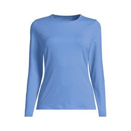 LANDS' END Badeshirt, Damen,  Blau, Nylon-Mischung, by Lands' End