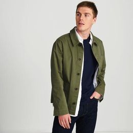 LANDS' END Chino-Workerjacke, Herren,  Gr&uuml;n, Baumwolle/Elasthan, by Lands' End