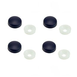 Schildbefestigung mit Distanzh&uuml;lse Set Blau 13 mm