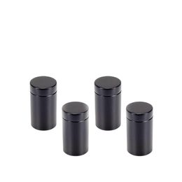 Alu Abstandshalter 13 x 19 mm schwarz - 4er Set