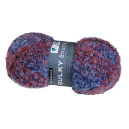 Bulky Boucl&eacute; von BellaLana , Dunkelorange/Blau, aus Polyacryl