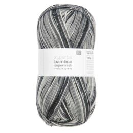 Sockenwolle Superba Bamboo Superwash von Rico Design, Stone, aus Schurwolle