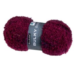 Bulky Boucl&eacute; von BellaLana , Rot/Dunkelblau, aus Polyacryl