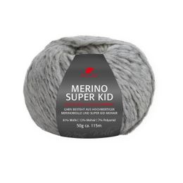 Merino Super Kid von Pro Lana, Hellgrau meliert, aus Wolle