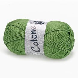 Cotone Uni von Lana Grossa, Farngr&uuml;n, aus Baumwolle