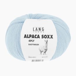 Sockenwolle Alpaca Soxx 4-fach von Lang Yarns, Hellblau, aus Alpaka