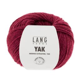 Yak von Lang Yarns, Himbeer M&eacute;lange, aus Schurwolle
