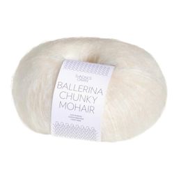 Ballerina Chunky Mohair von Sandnes Garn, Wei&szlig;, aus Mohair