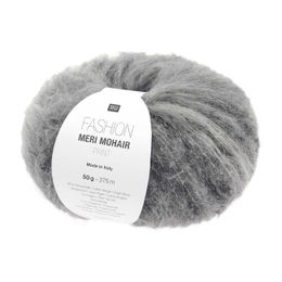 Fashion Meri Mohair Print von Rico Design, Stone Grey, aus Schurwolle