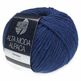 Alta Moda Alpaca von Lana Grossa, Petrol/Royal meliert, aus Alpaka