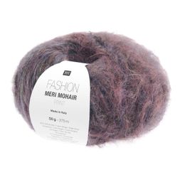 Fashion Meri Mohair Print von Rico Design, Smokey Purple, aus Schurwolle