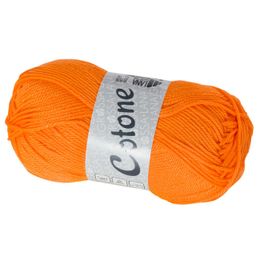Cotone Neon von Lana Grossa, Neonorange, aus Baumwolle