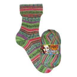 Sockenwolle Funky 4-fach von Opal, Singende Ballerinaschlappen, aus Schurwolle