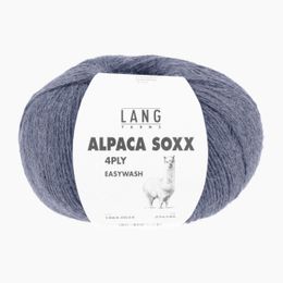Sockenwolle Alpaca Soxx 4-fach von Lang Yarns, Jeans M&eacute;lange, aus Alpaka