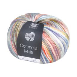 Cotonella Multi von Lana Grossa, Rohwei&szlig;/Hellblau/Zart-/Gelbgr&uuml;n/Rost bunt, aus Baumwolle