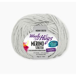 Merino Stretch von Woolly Hugs, Hellgrau, aus Schurwolle