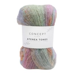 Atenea Tones von Katia, Rostrot/Malve/Pastellmint, aus Schurwolle