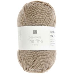 Essentials Fine Fine Merino von Rico Design, Beige Melange, aus Schurwolle