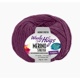 Merino Stretch von Woolly Hugs, Pflaume, aus Schurwolle