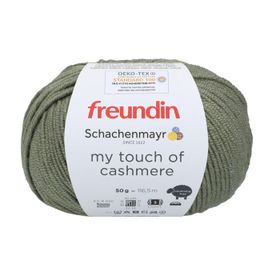 my touch of cashmere von freundin x Schachenmayr, Cargo Green, aus Schurwolle