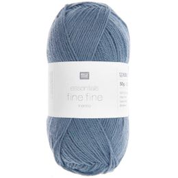 Essentials Fine Fine Merino von Rico Design, Taubenblau, aus Schurwolle