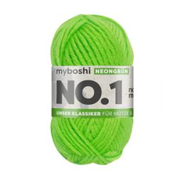 No. 1 von myboshi, Neongr&uuml;n, aus Polyacryl