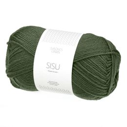 Sisu von Sandnes Garn, Moosgr&uuml;n, aus Wolle