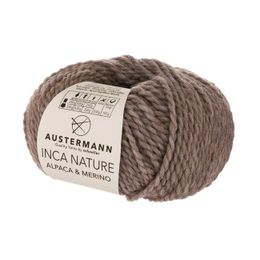 Inca Nature von Austermann , Braun meliert, aus Schurwolle