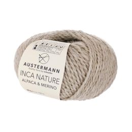 Inca Nature von Austermann , Beige meliert, aus Schurwolle