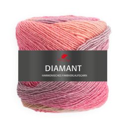Diamant von Pro Lana, Rosa/Grau, aus Schurwolle