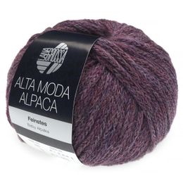 Alta Moda Alpaca von Lana Grossa, Brombeer/Grau meliert, aus Alpaka