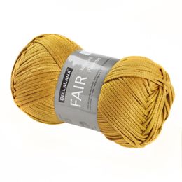 Fair recycled Polyester von BellaLana , Senfgelb, aus Polyester
