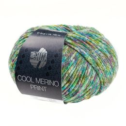 Cool Merino Print von Lana Grossa, Dunkel-/Gelb-/Graugr&uuml;n/Brombeer, aus Schurwolle