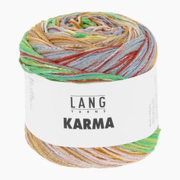 Karma von Lang Yarns, Grau/Ocker/Rosa, aus Baumwolle