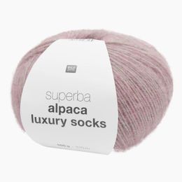 Sockenwolle Superba Alpaca Luxury Socks von Rico Design, Pink, aus Schurwolle