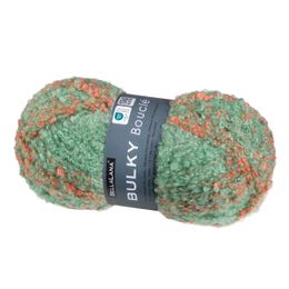 Bulky Boucl&eacute; von BellaLana , Pink/Gr&uuml;n, aus Polyacryl